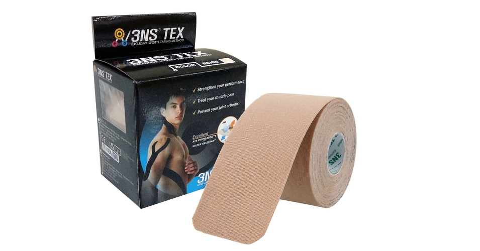 3NS TEX (bézs) kinezio tape - 3NS TEX - Kineziológiai tapasz, flossing ...